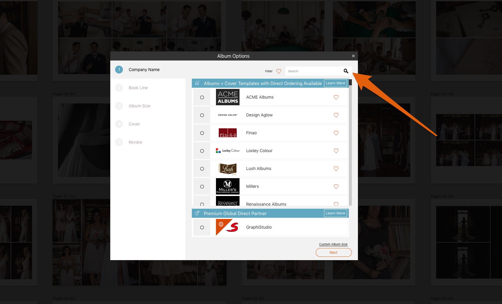 New Album Wizard in Fundy Designer - Fundy Designer